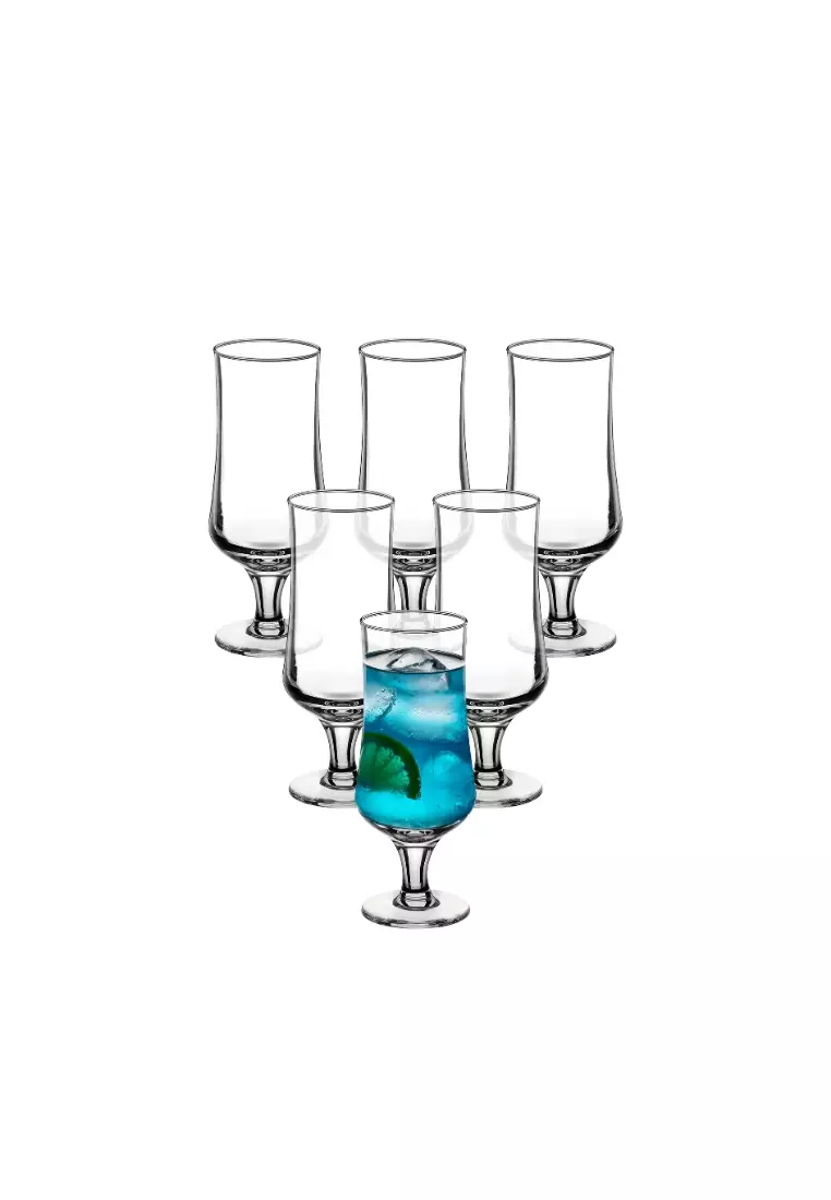 Buy Edge Houseware Edge Tulipe Beer Glass, 400ml Capacity, Set Of 6 ...