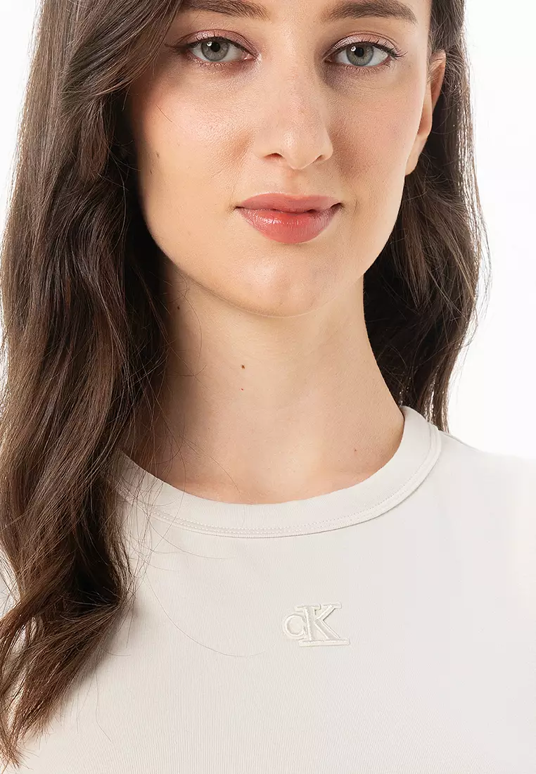 Buy Calvin Klein Ribbed Tank Top - Calvin Klein Jeans 2025 Online | ZALORA