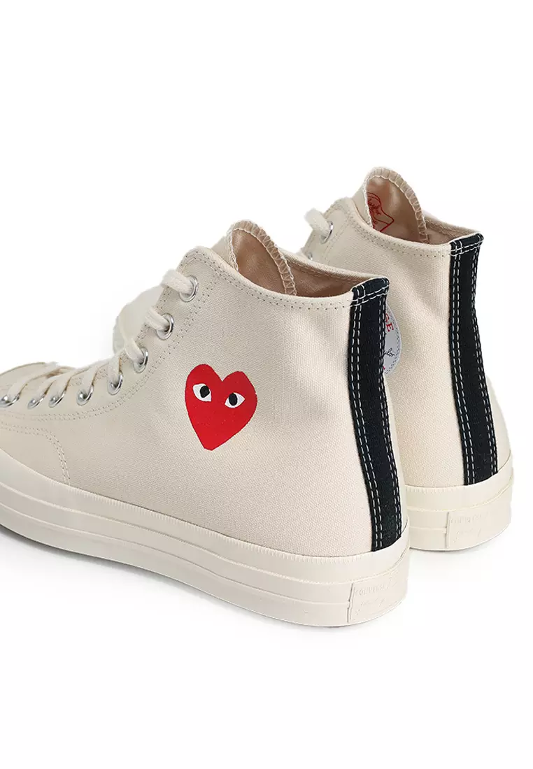Buy CDG Play Chuck 70 Small Red Heart High-Top Sneakers (ik) 2025 ...