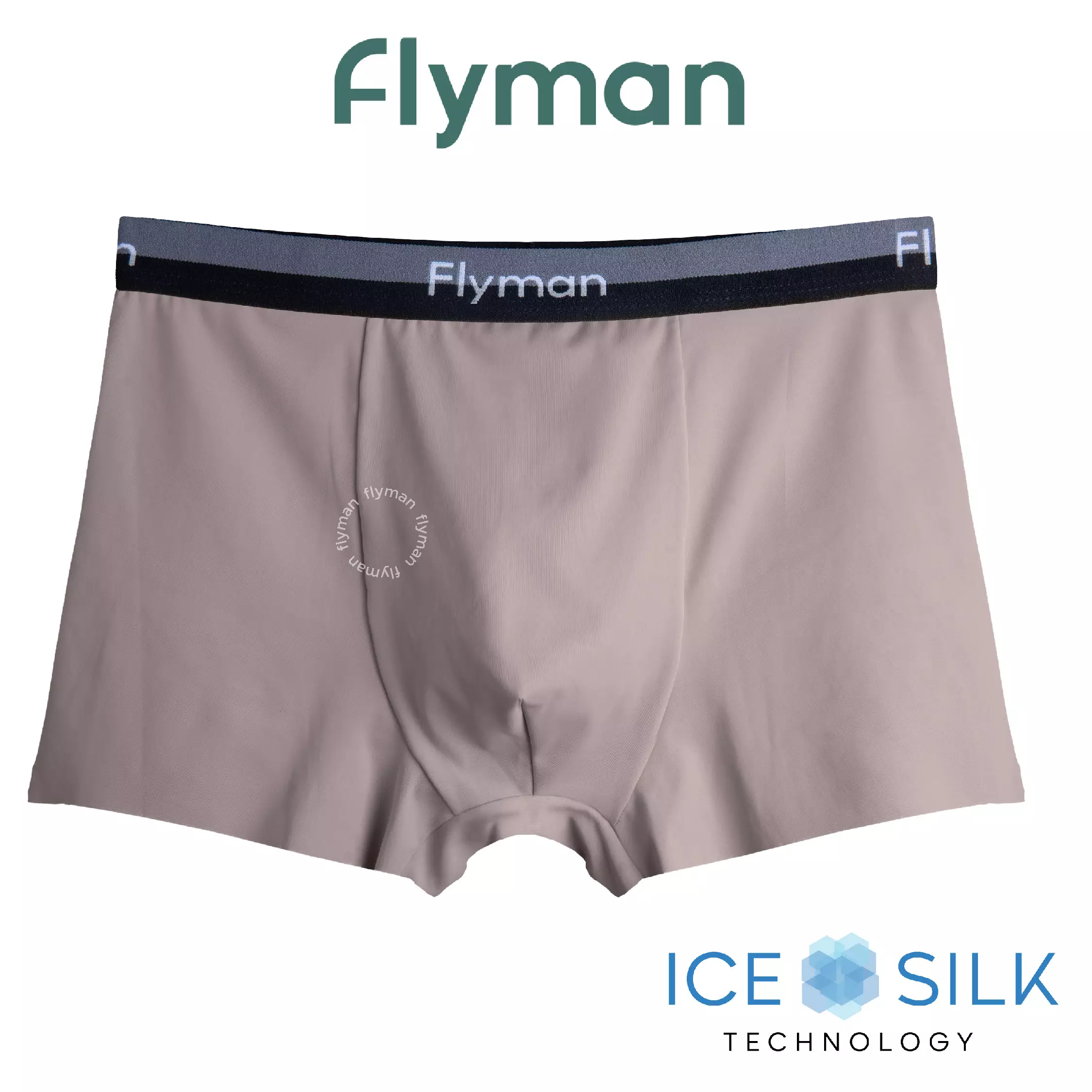 Jual FLYMAN Flyman Ice Silk Boxer 1 pcs FM 3425 - Coffee Original 2025 ...