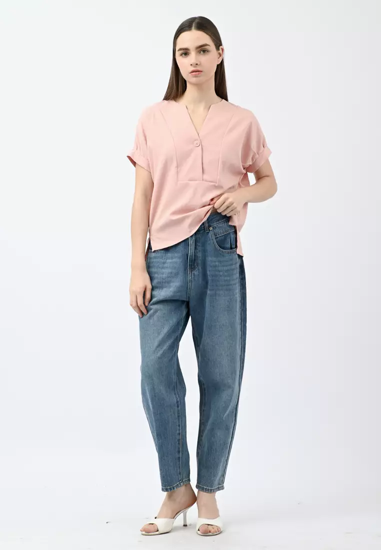 Buy Plain B. Collar Shirt Online | ZALORA Malaysia