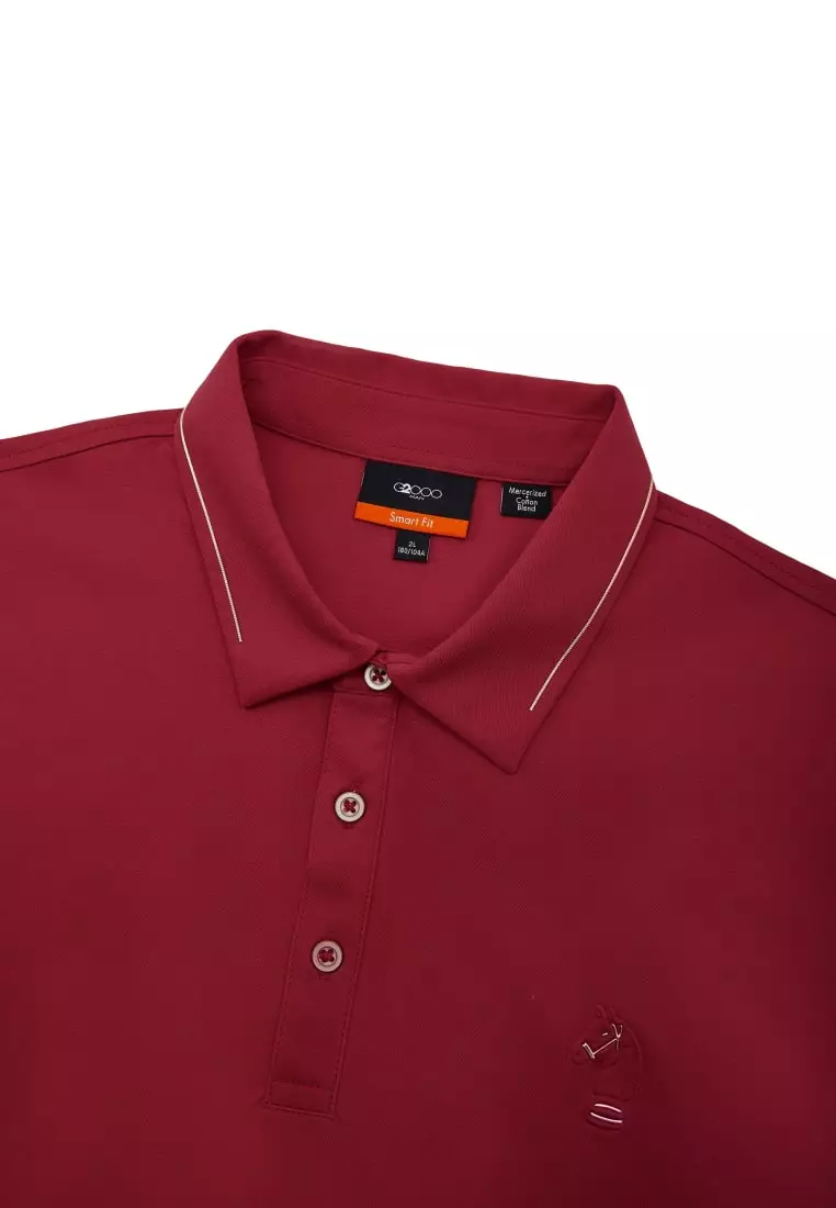 Buy G2000 G2000 Mercerized Cotton Pique Smart Fit Polo with Logo 2025 ...