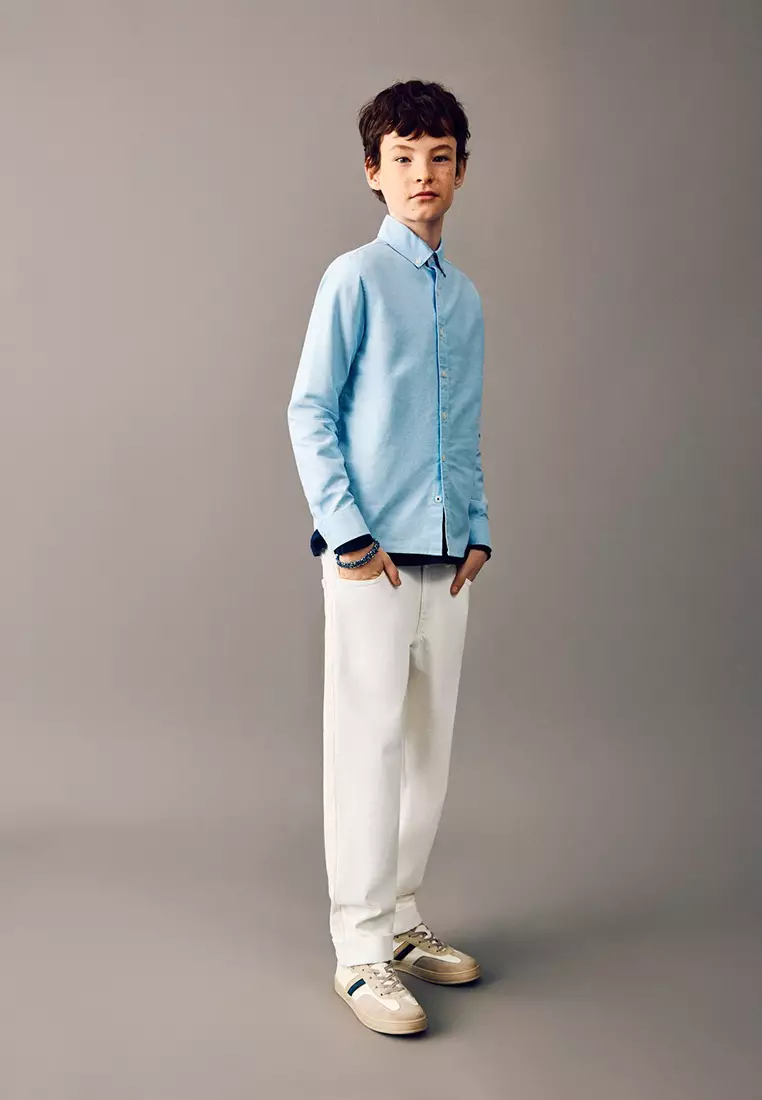 Jual MANGO KIDS Mid-Rise Straight Jeans Original 2026 | ZALORA Indonesia