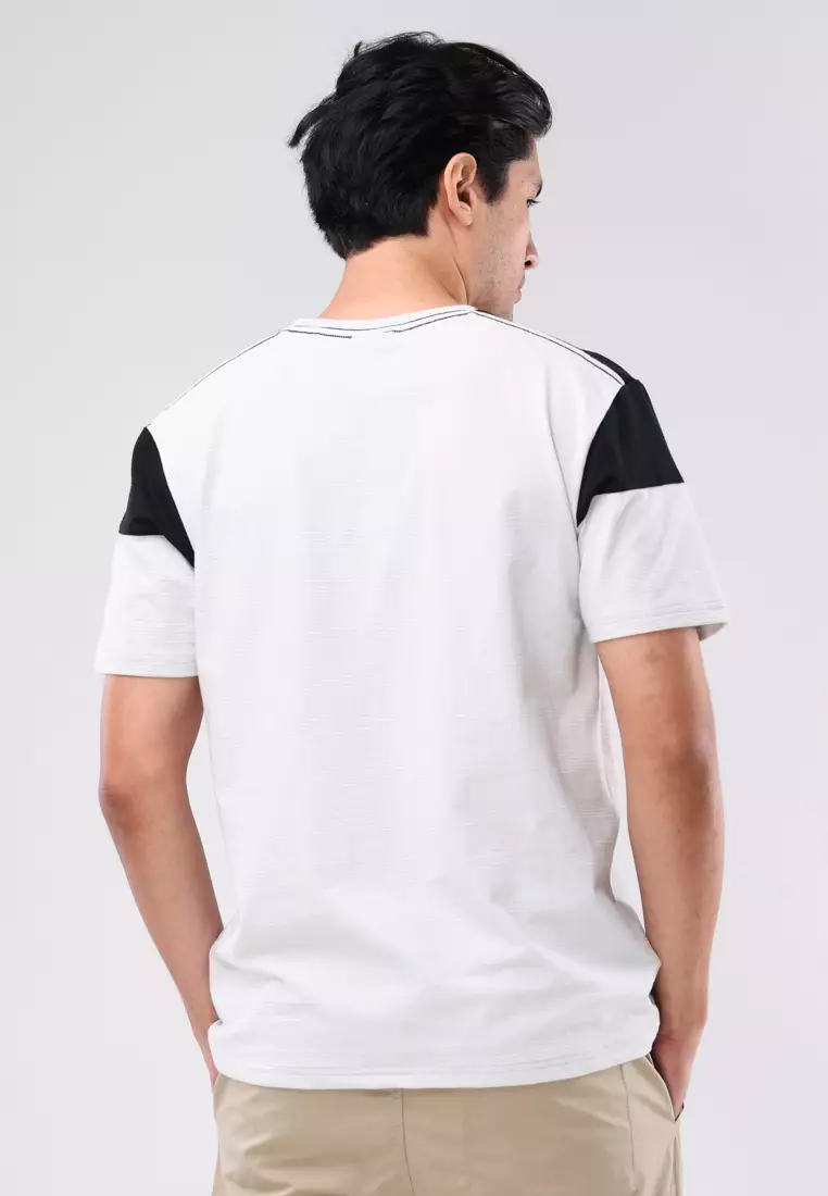 Buy Ego Round Neck Streaky Short Sleeves 2026 Online | ZALORA Philippines