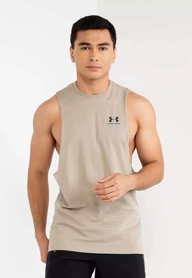 Buy Under Armour Men's Sportstyle Left Chest Cut-Off Tank Top 2025 ...