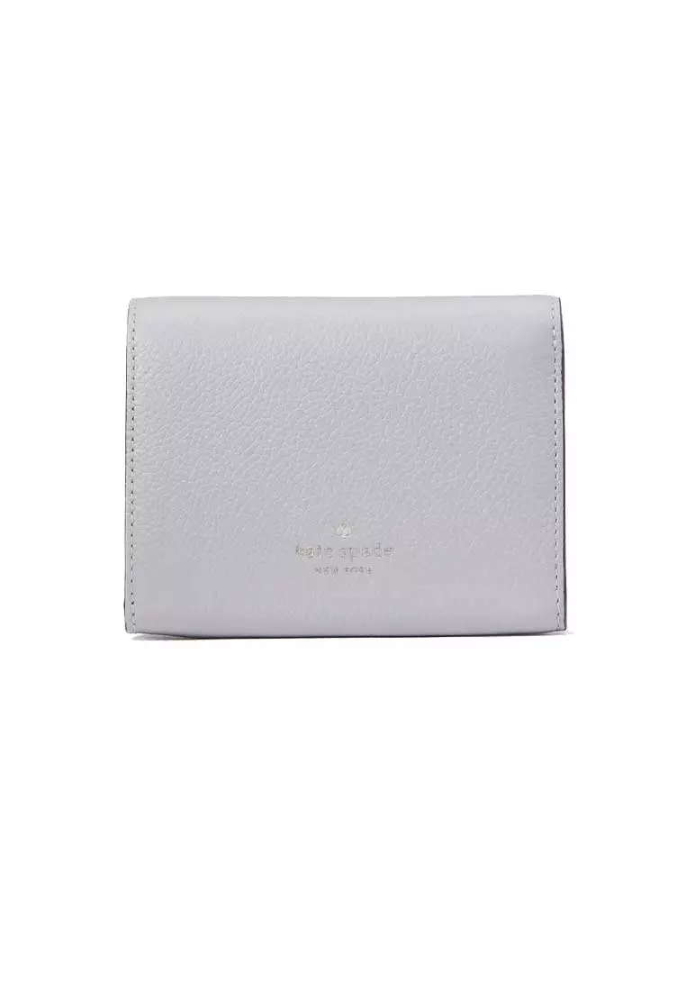 Buy Kate Spade Kayla Small L-zip Wallet Mountain Grey KK056 Online ...