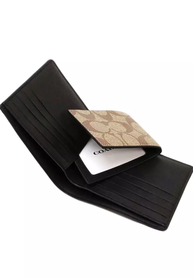 Buy Coach 3 In 1 Wallet In Signature Canvas - Mahogany/Multi 2025 ...