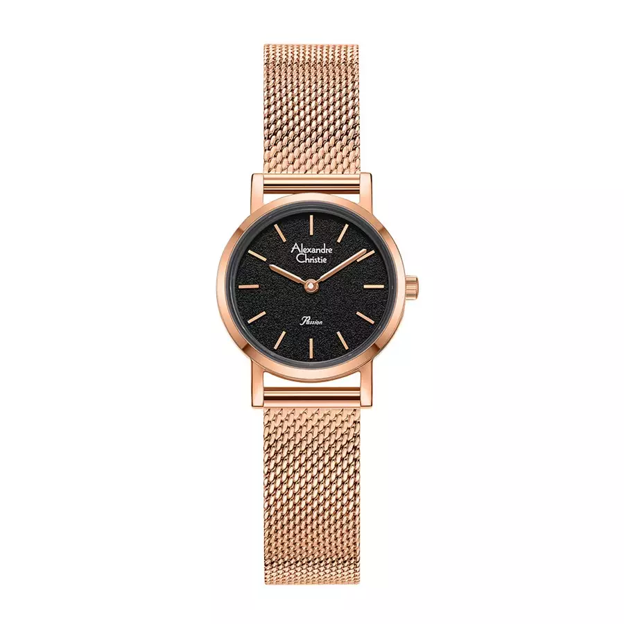 Jual Alexandre Christie Alexandre Christie 2B66 Rosegold Dasar Hitam ...