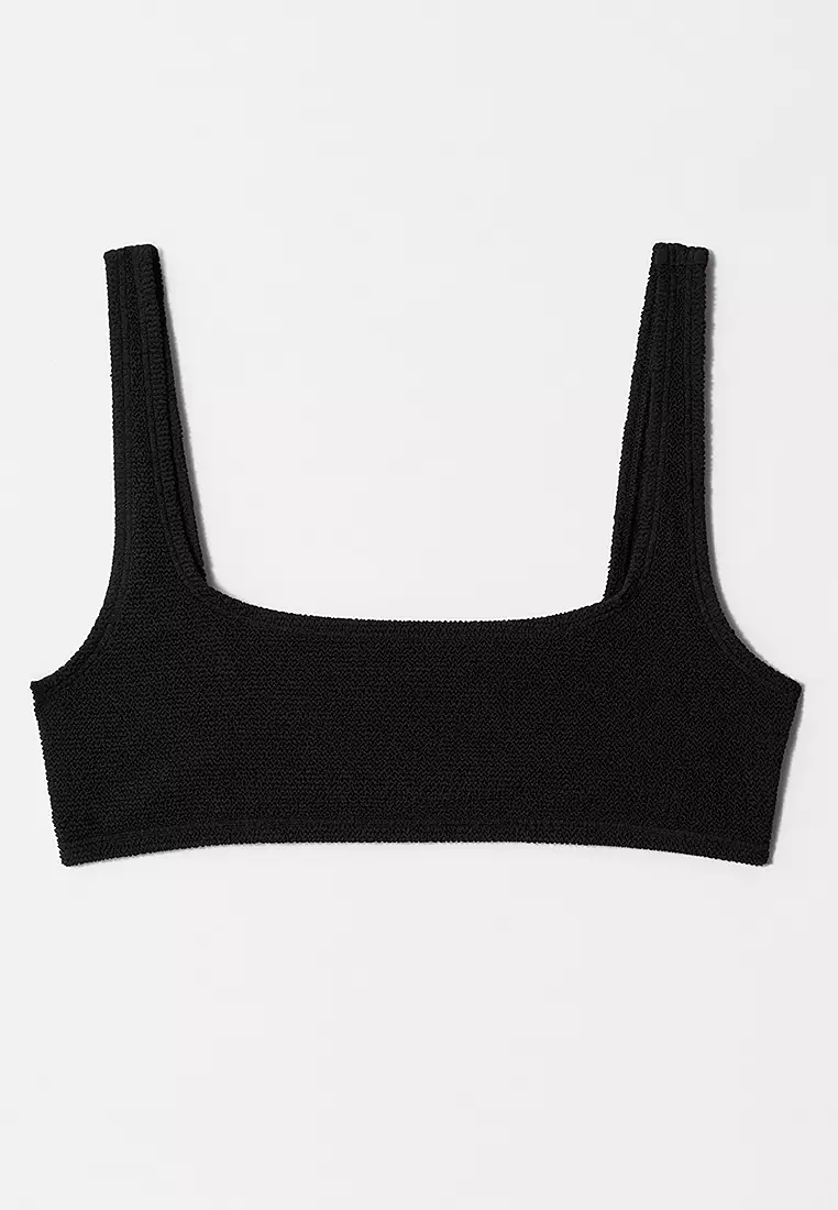 Buy & Other Stories Textured Square-Neck Bikini Top 2025 Online | ZALORA