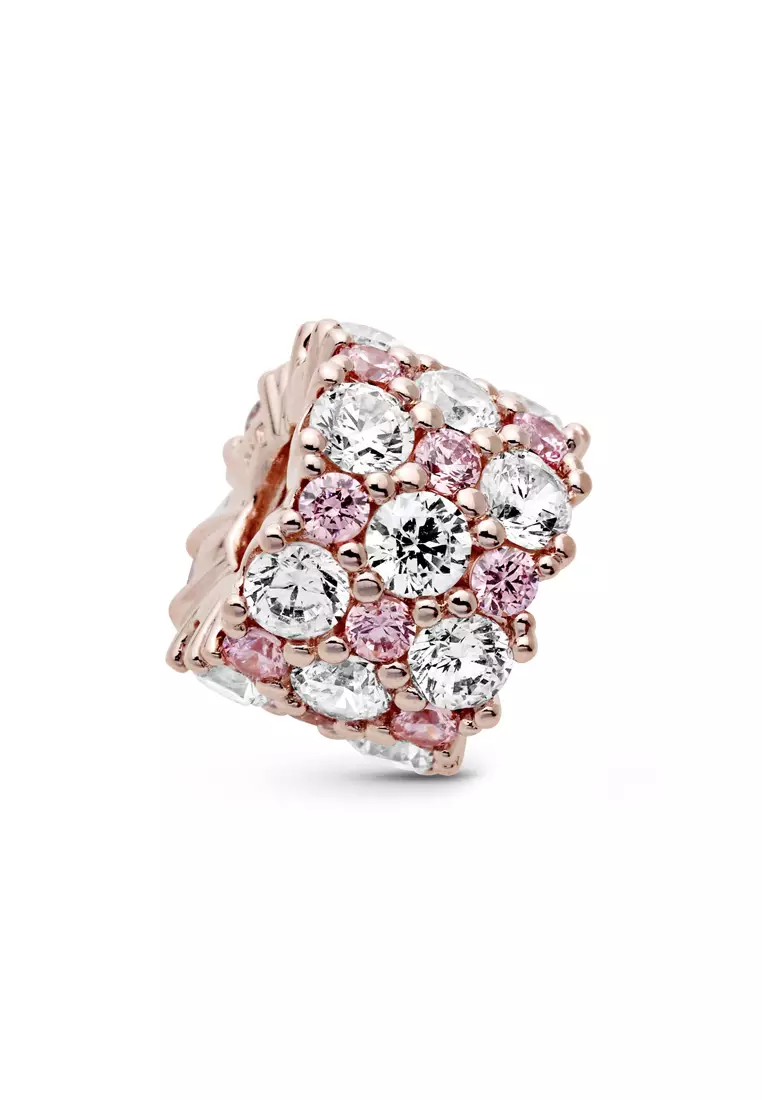 Buy PANDORA Pandora Pink & Clear Sparkle Charm Online | ZALORA Malaysia