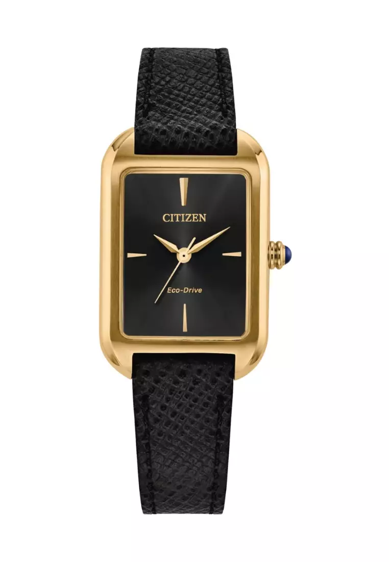 Citizen Citizen Black Dial Black Calf Leather Band Dress Classic Eco ...
