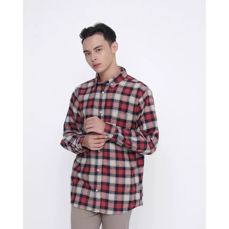 Jual ERIGO Erigo Flannel Latrice Brown Original 2024 | ZALORA Indonesia