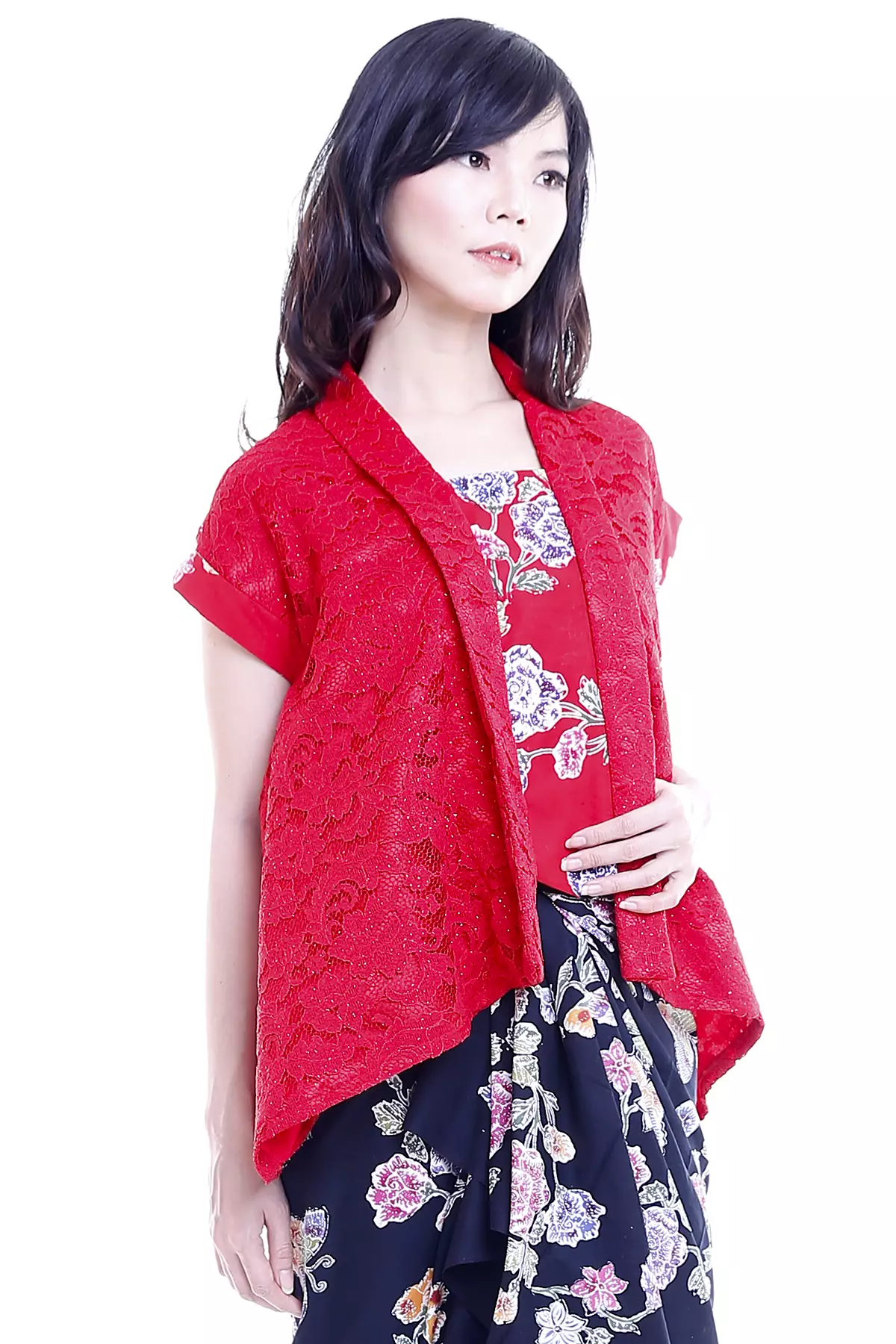 Jual DhieVine Batik Kochi Encim Merah Kebaya Original 2025 | ZALORA ...