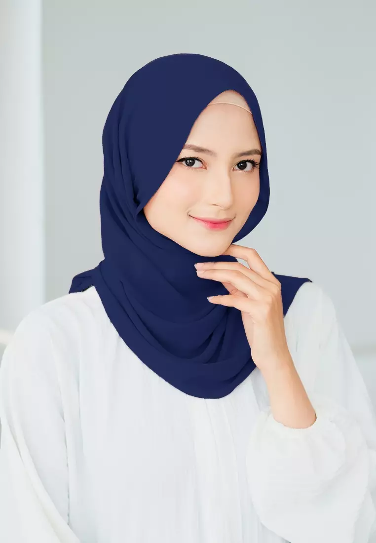 Jual Cantik Kerudung SAFFA INSTAN - NAVY Original 2025 | ZALORA Indonesia
