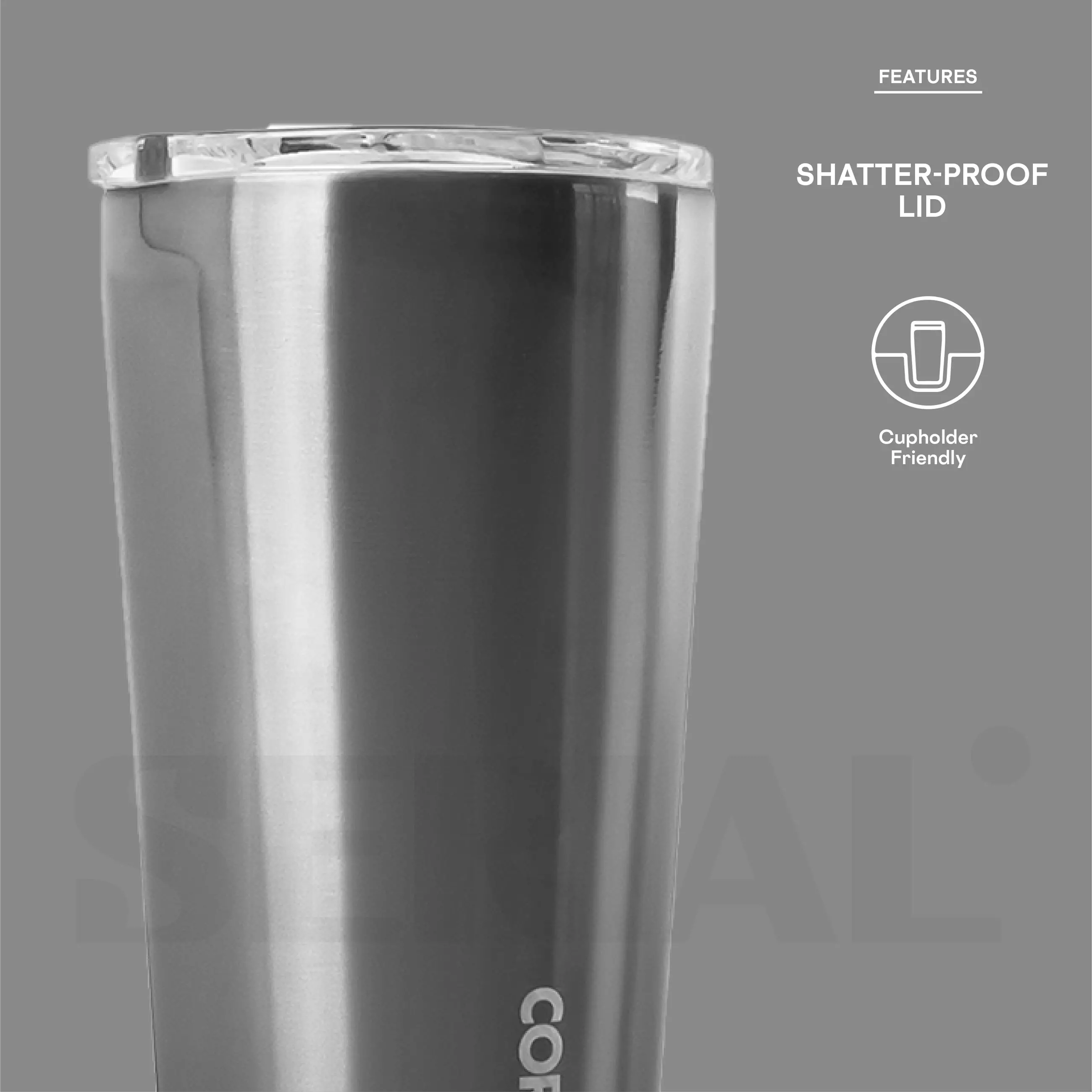 Jual Corkcicle CORKCICLE® Tumbler 16oz - Metallic Gunmetal Original ...