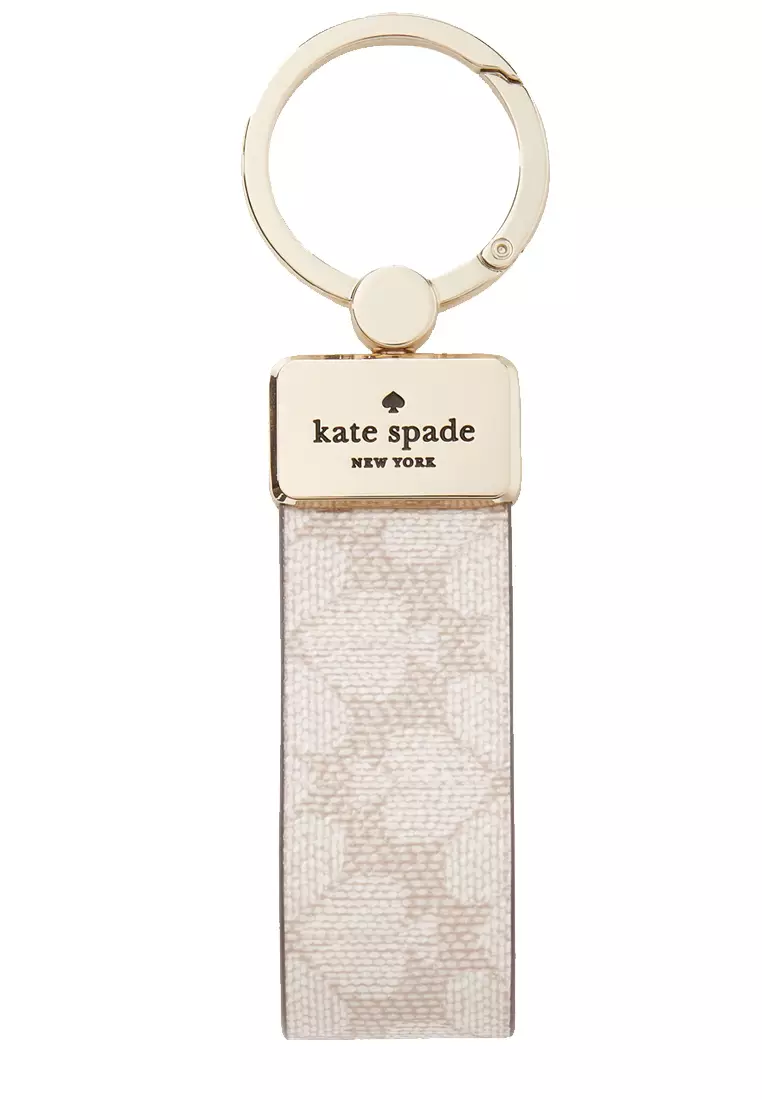 Buy Kate Spade Kate Spade Signature Spade Flower Keyfob in Dark Beige Multi KH627 2024 Online ...