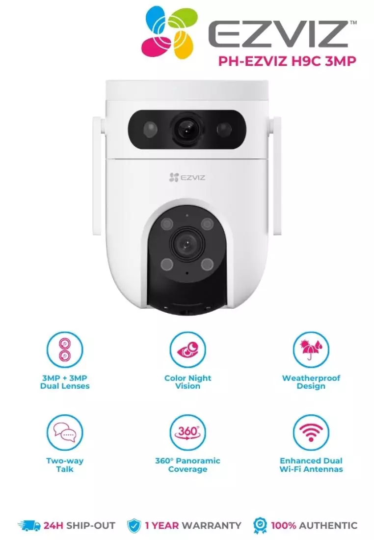 Buy EZVIZ EZVIZ H9C 2K Dual Lenses CCTV Security Camera Weatherproof ...