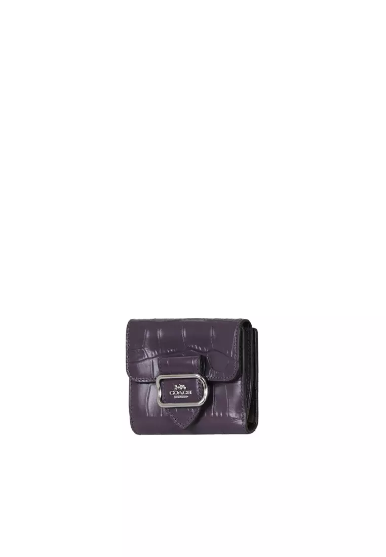 Coach Coach Small Morgan Wallet Embossed Leather In Amethyst CM263 2025 ...