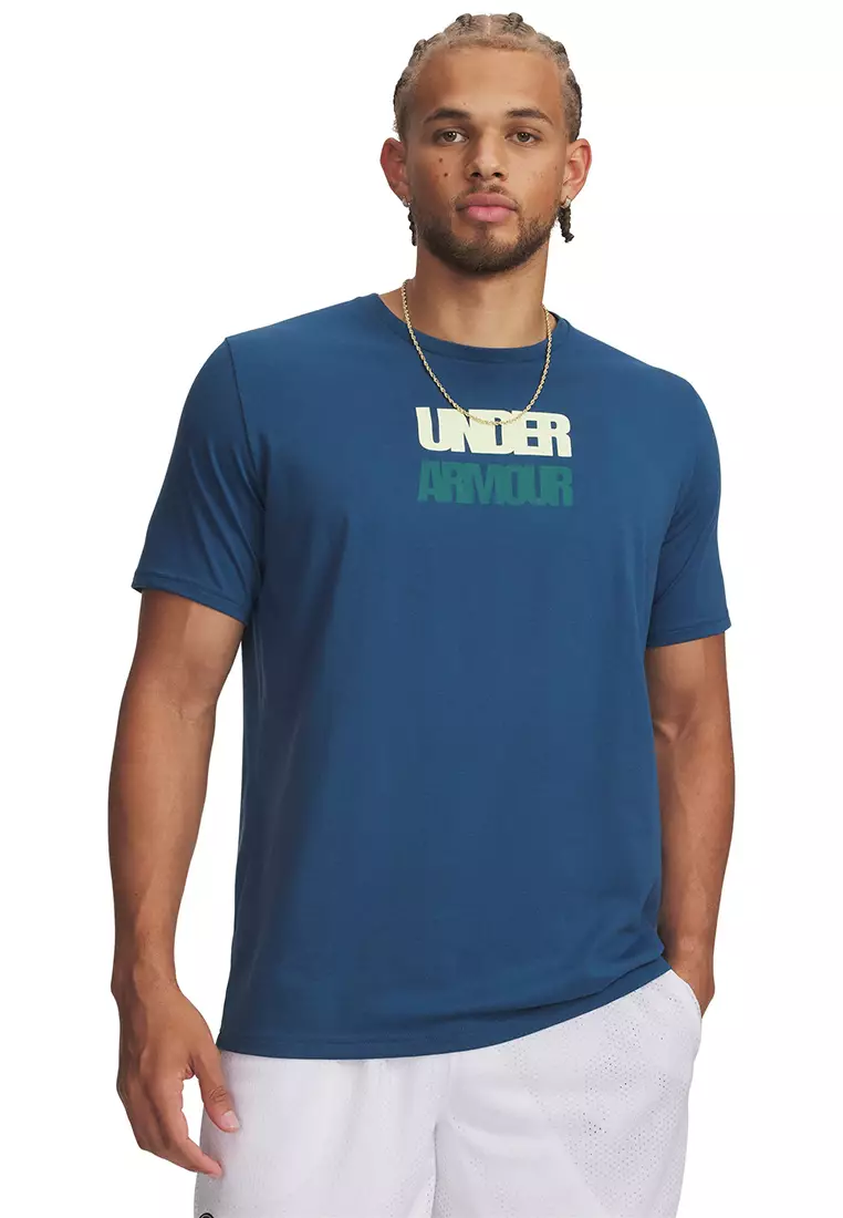 Buy Under Armour Block Logo Short Sleeve Tee 2026 Online | ZALORA