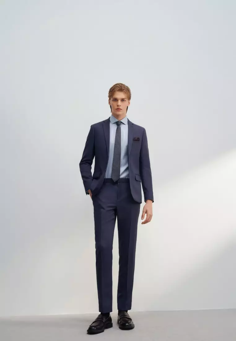 Buy G2000 Teflon Smart Fit Twill Suit Pants with Elastic Waist Band ...