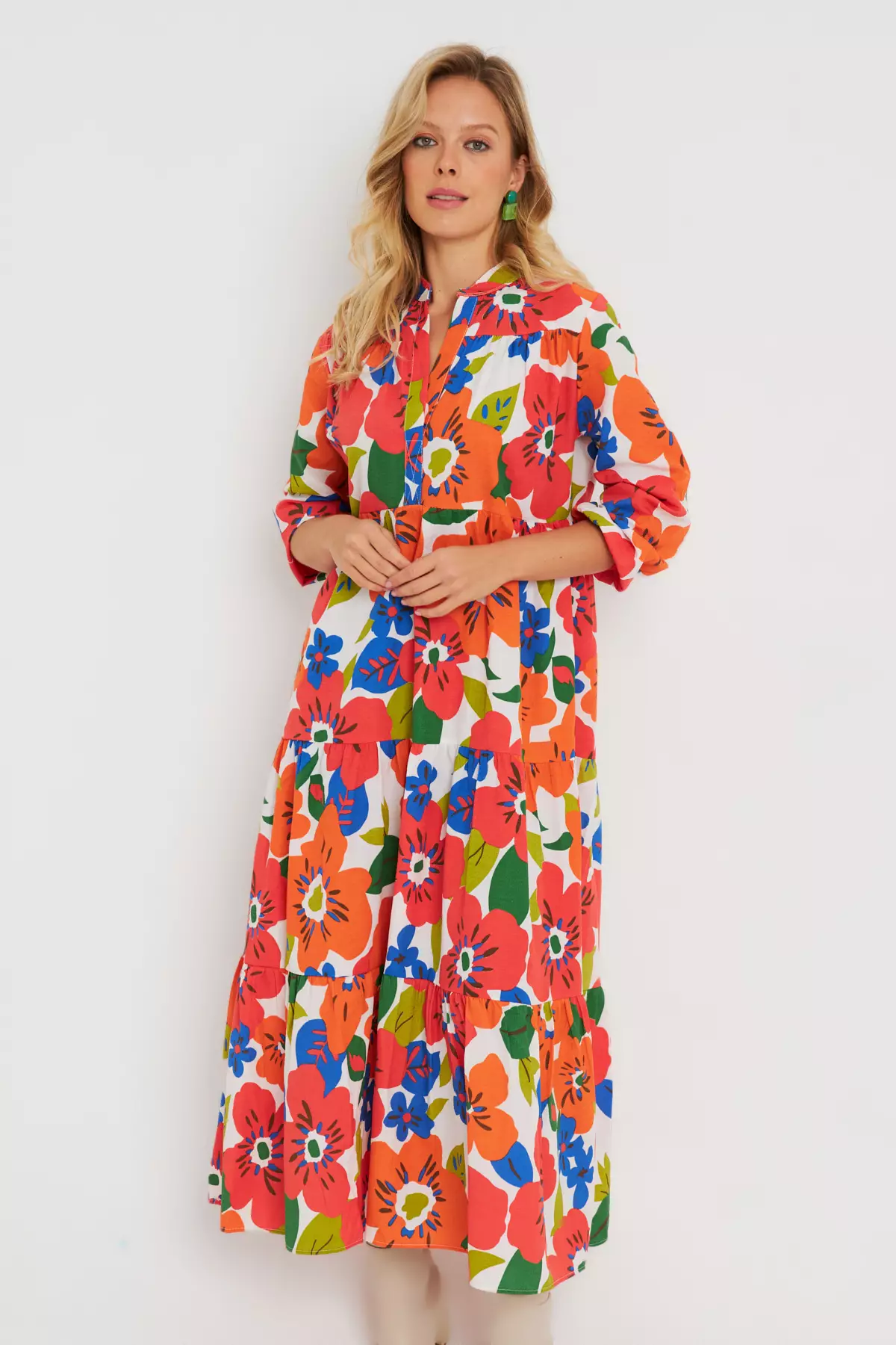 Buy Cool And Sexy Floral Pattern Puff Sleeves Dress 2024 Online Zalora Philippines