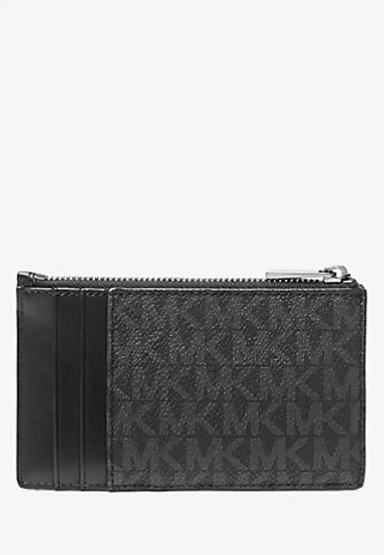 Buy Michael Kors Cooper Slim Signature Logo Zip Wallet 2025 Online ...