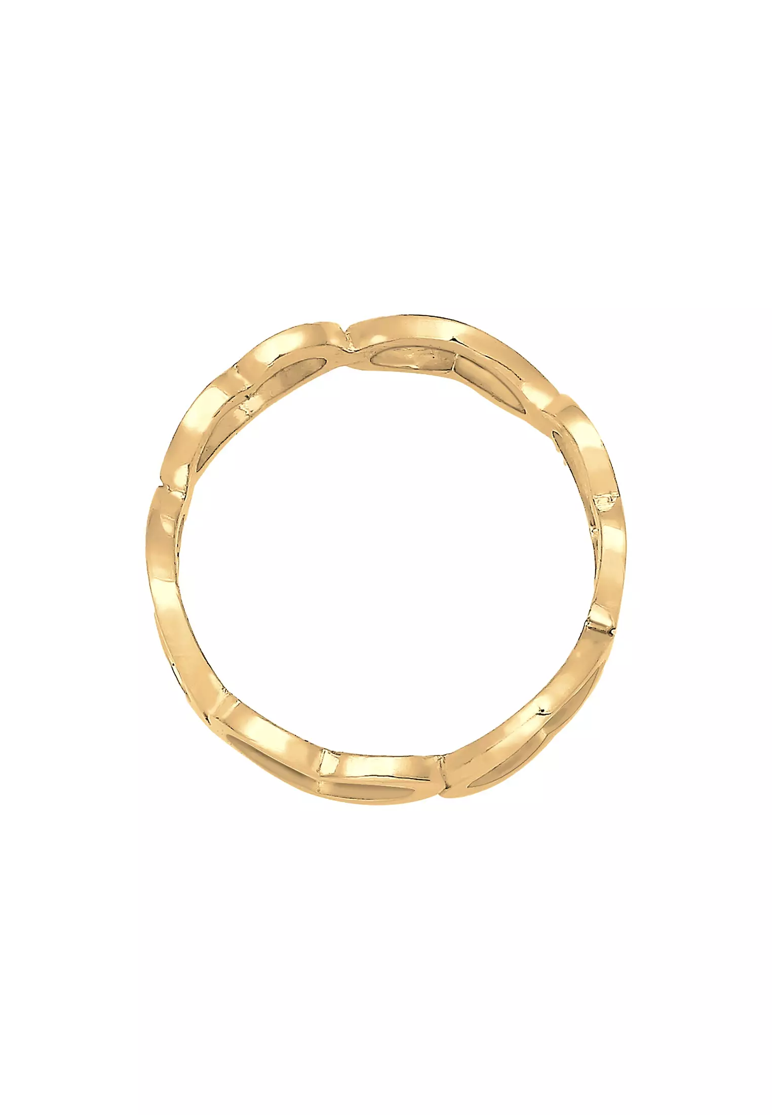 Buy ELLI GERMANY Heart Cut-Out Band Ring – Gold-Plated Silver 2026 ...