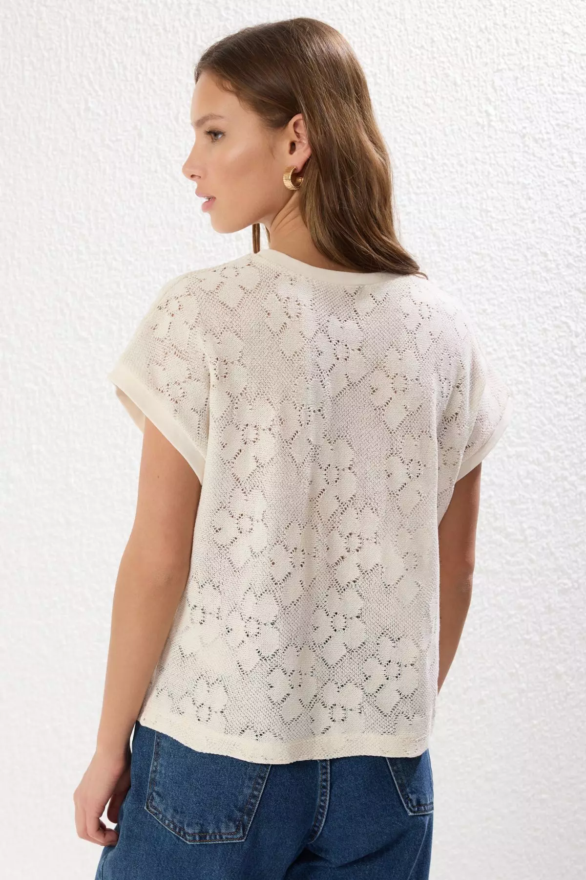 Buy Trendyol Openwork Blouse 2025 Online | ZALORA