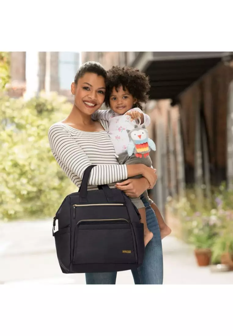 Buy Skip Hop Main Frame Wide Open Backpack - Black Online | ZALORA Malaysia