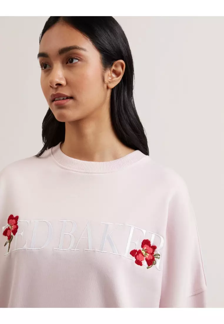 Buy TED BAKER STIILA Ted Baker Branded Sweatshirt Lt-Pink 2025 Online | ZALORA
