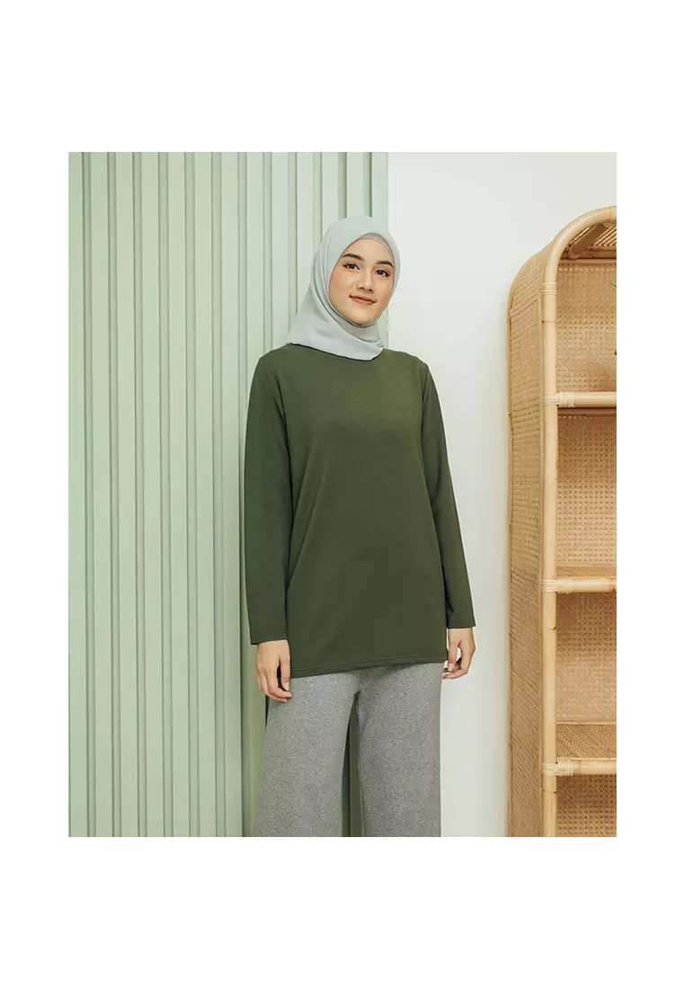 Jual geulis.id Geulis.id BASIC LONG SLEEVE TEE BASIC COLOR (6 warna) Top - ARMY Original 2025 ...