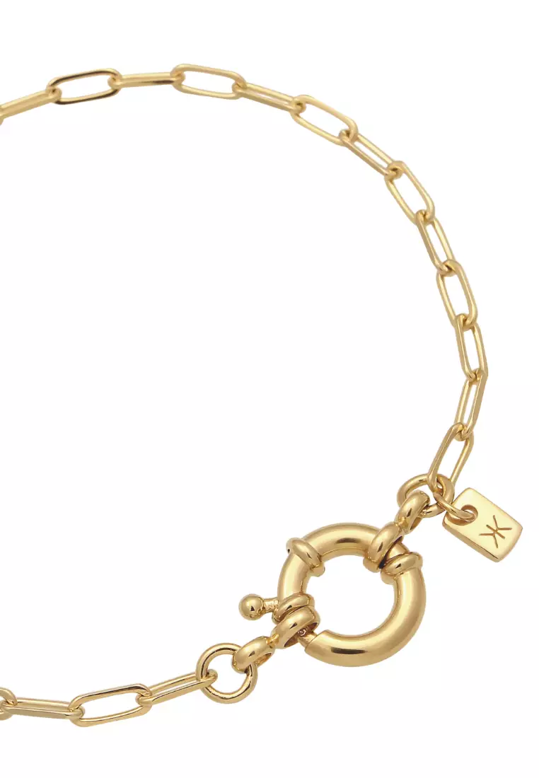 Buy Kuzzoi Bracelet Men Link Chain Gold Plated 2026 Online | ZALORA