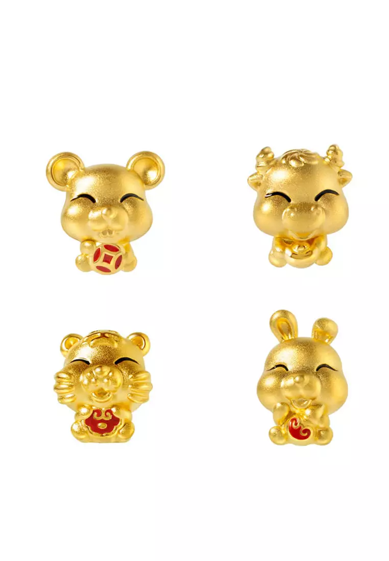 Buy TOMEI TOMEI [2026 Edition] Chubby Zodiac Charm with Red Rope ...