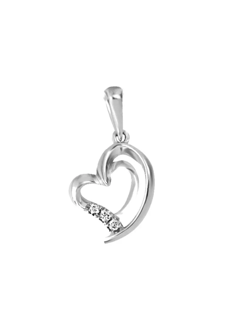 Buy TOMEI Tomei White Gold 585 "Love Keeper" Diamond Pendant Set Online ...