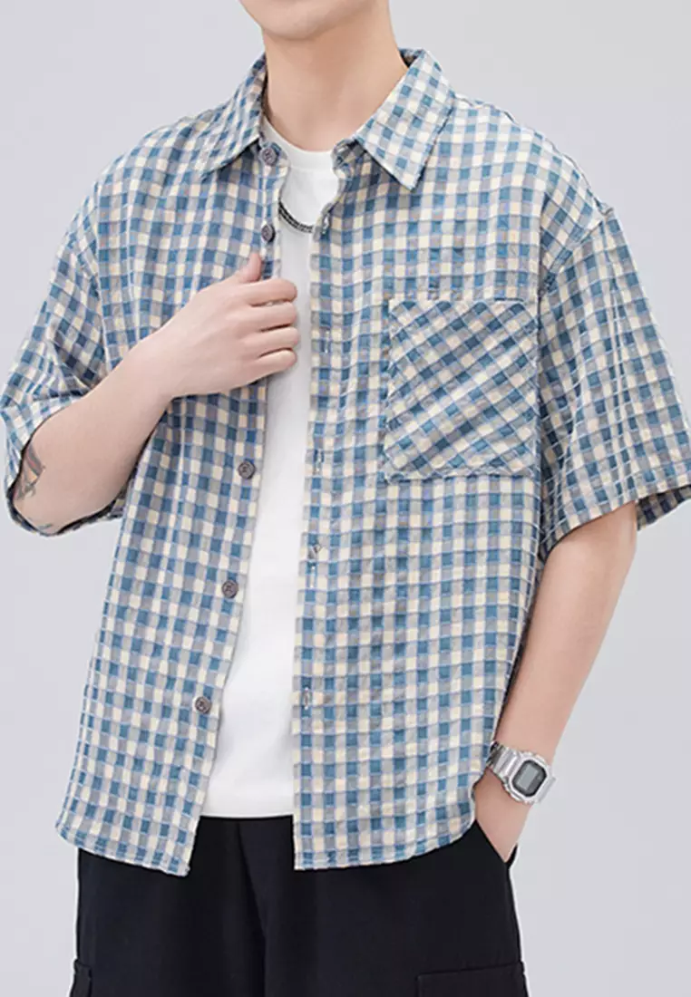 Buy Twenty Eight Shoes Loose Casual Plaid Shirt AY-D1358 2026 Online ...