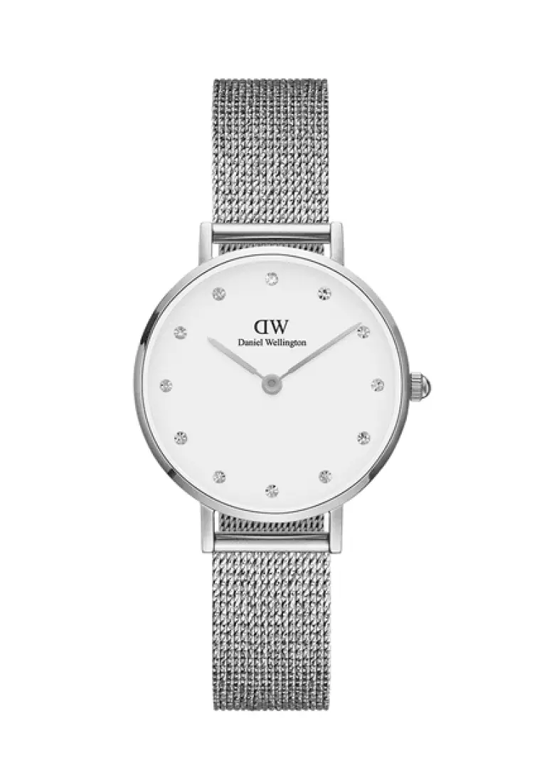 Buy Daniel Wellington Petite 28mm Pressed Lumine White Dial silver ...