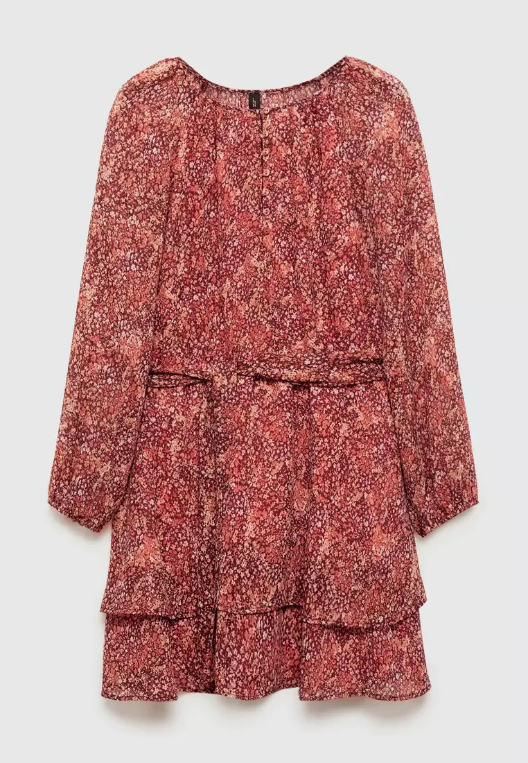 Jual Mango Short Floral-Print Dress Original 2024 | ZALORA Indonesia