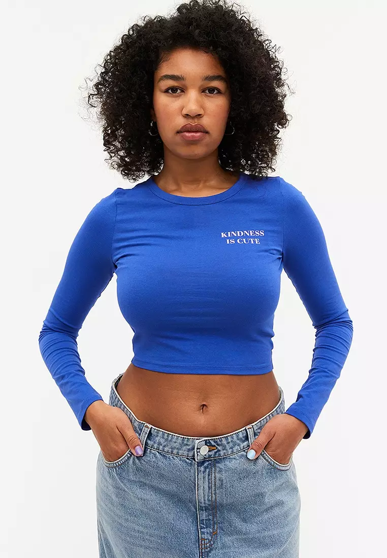 Buy Monki Long Sleeves Top Online Zalora Malaysia