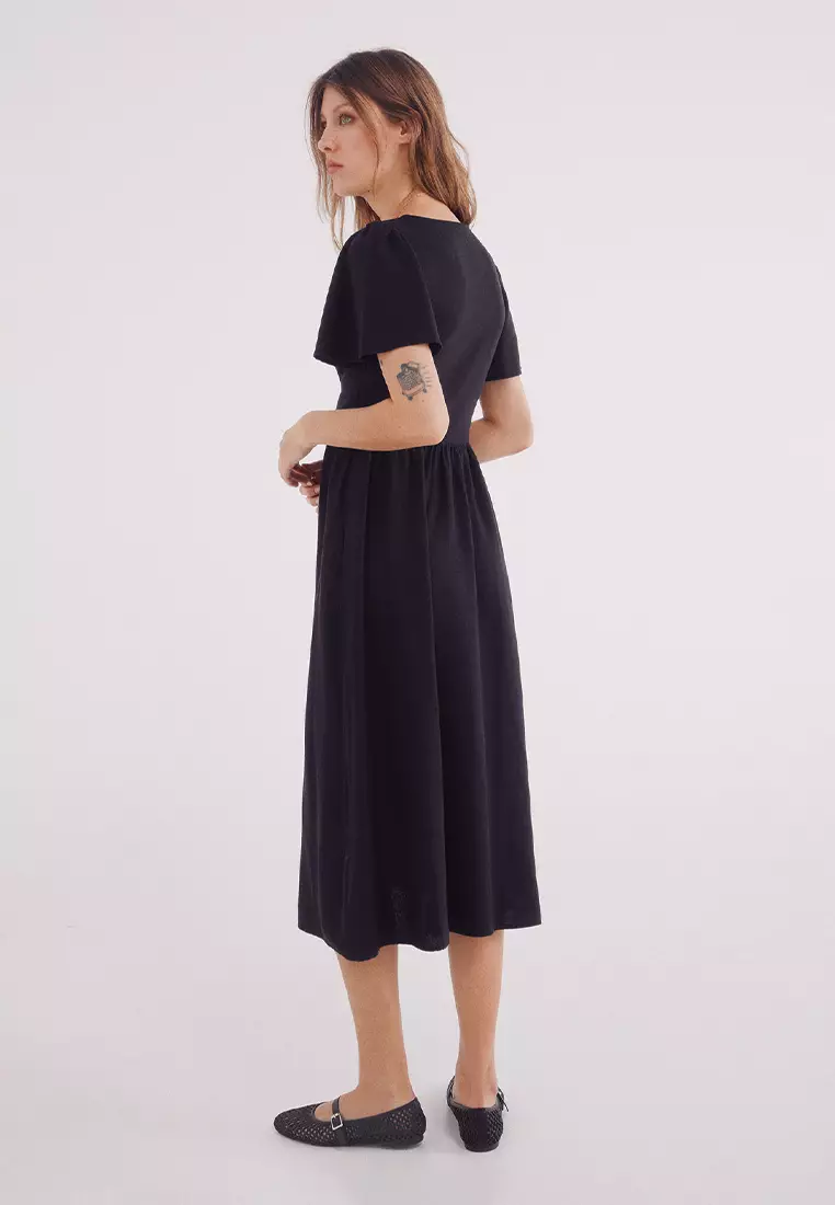 Buy Springfield Linen Blend Long Dress 2026 Online | ZALORA Philippines