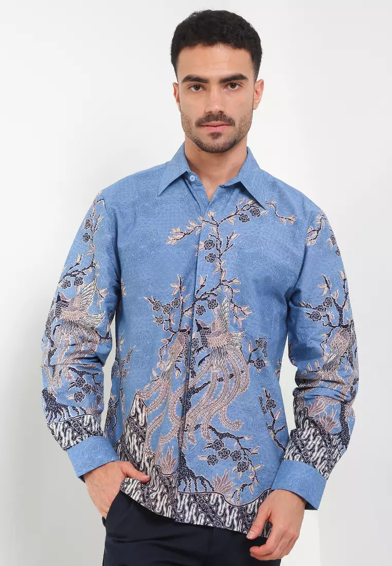 Jual Krisna Batik Marcus Shirt Kemeja Batik Pria Panjang Original 2026 ...