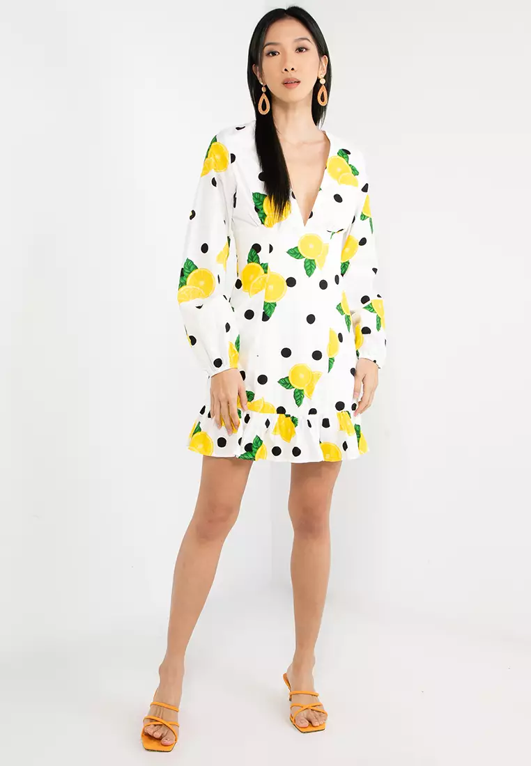 Never Fully Dressed Lemon Cha Cha Mini Dress 2024 | Buy Never Fully Dressed Online | ZALORA Hong ...