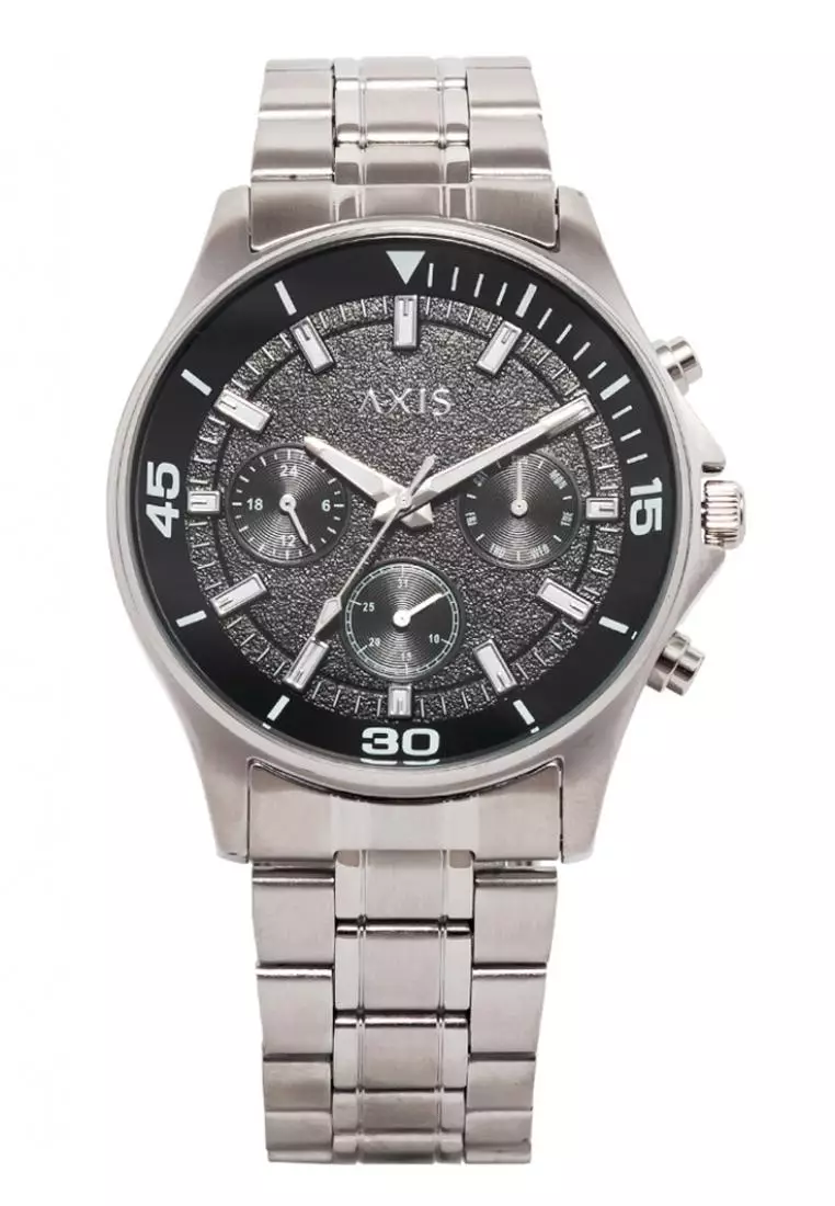 Buy Axis Axis Leonardo Silver Stainless Steel AH1308-0102 2026 Online ...