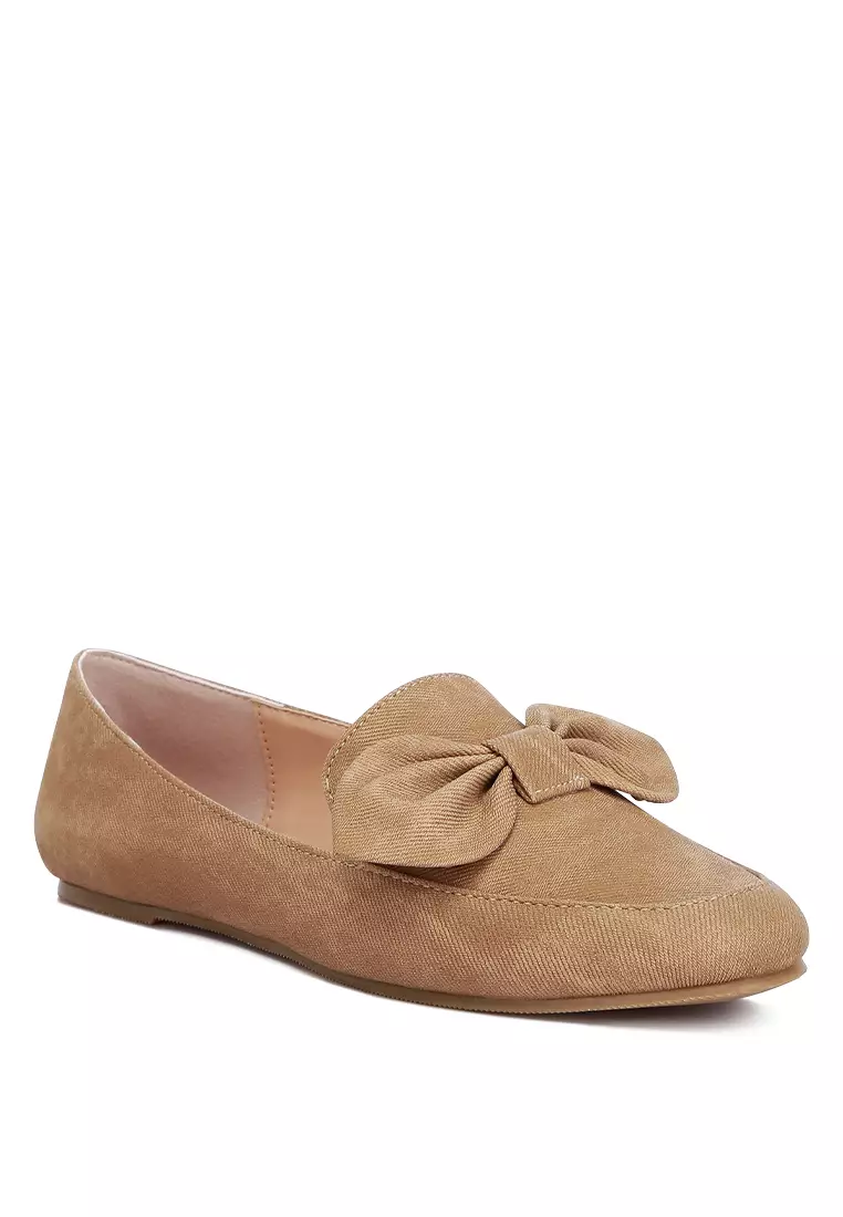 Buy London Rag Tan Bow-Embellished Loafers 2025 Online | ZALORA Philippines