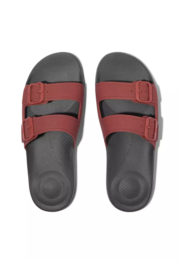 Buy FITFLOP Iqushion Mens Two-bar Buckle Slides 2025 Online | ZALORA ...
