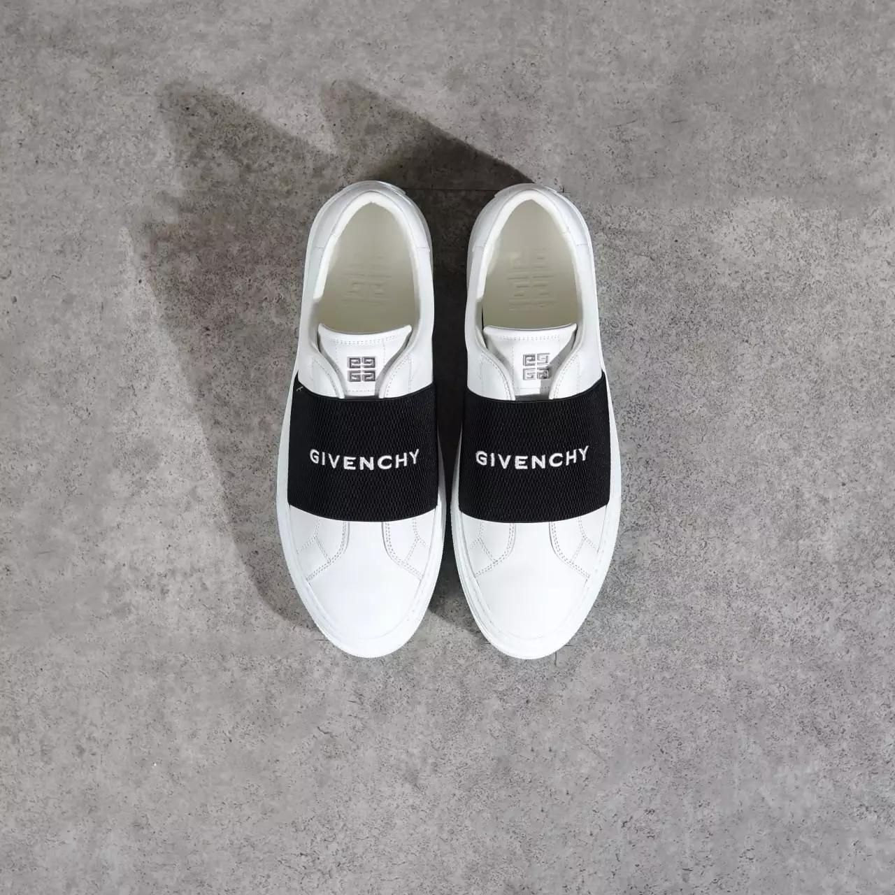Jual Givenchy Sepatu GIVENCHY URBAN BAND STRIPE BLACK CANVAS WHITE ...