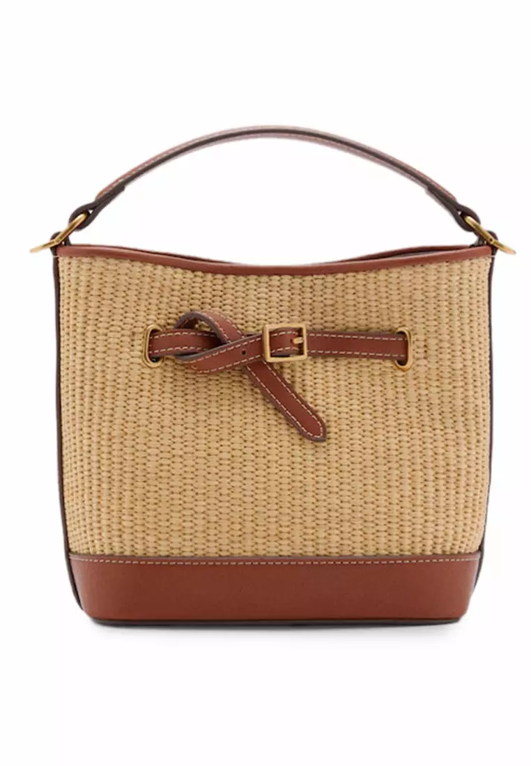 Buy Mango Raffia-Effect Bucket Bag 2025 Online | ZALORA Philippines