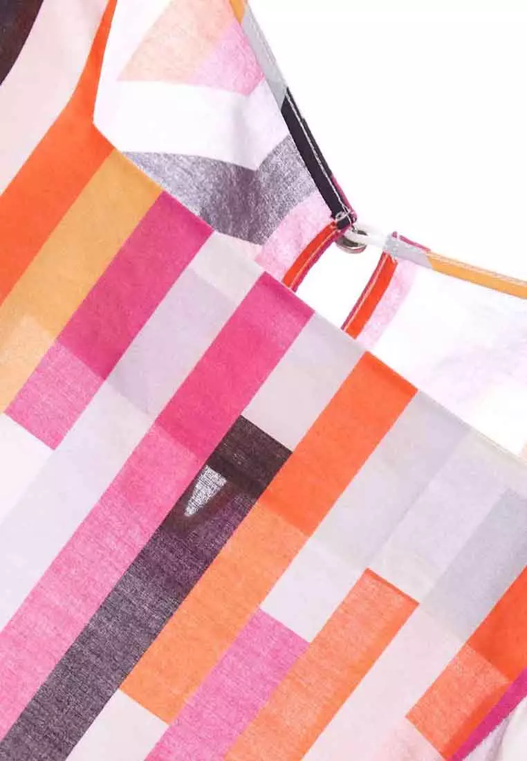 Buy iROO Multi Colour Stripe Blouse 2025 Online | ZALORA