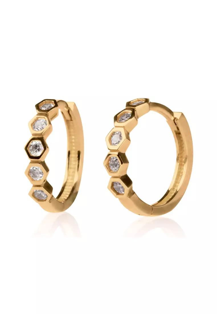 Buy Foundry Foundry 18k Honey Gold Hoops Gold 2024 Online Zalora