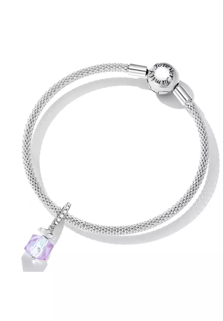 Buy 925 Signature Solid Silver Magic Cuboid Charm Online | ZALORA Malaysia