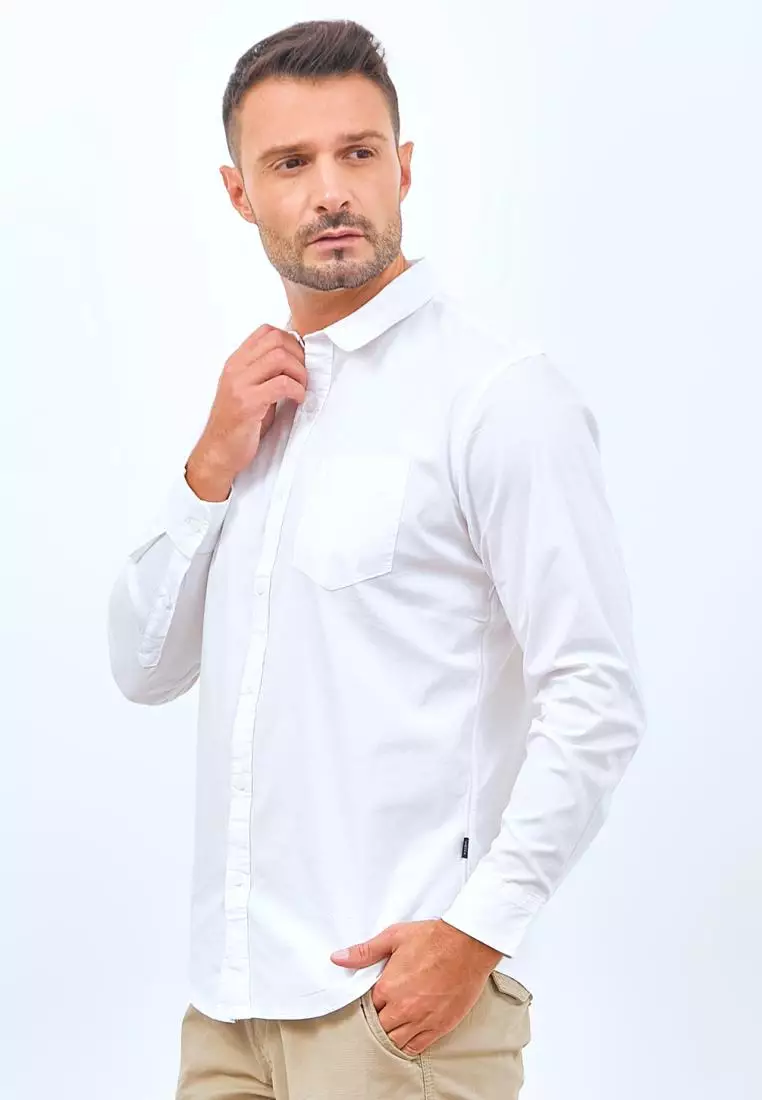 Jual Emba Classic Emba Classic Phantom White Plain Shirt Original 2025 ...